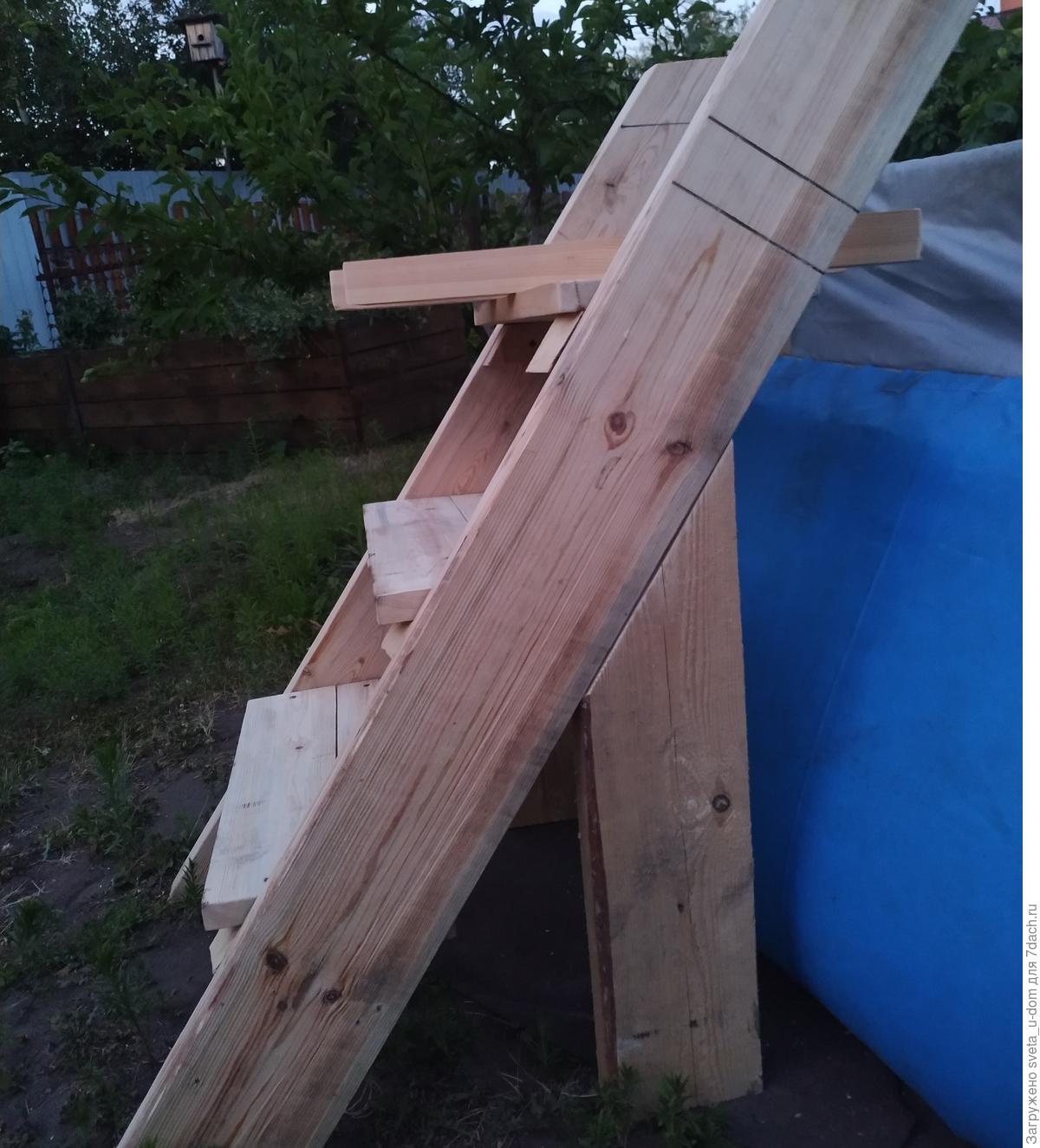 Лестница для бассейна своими руками